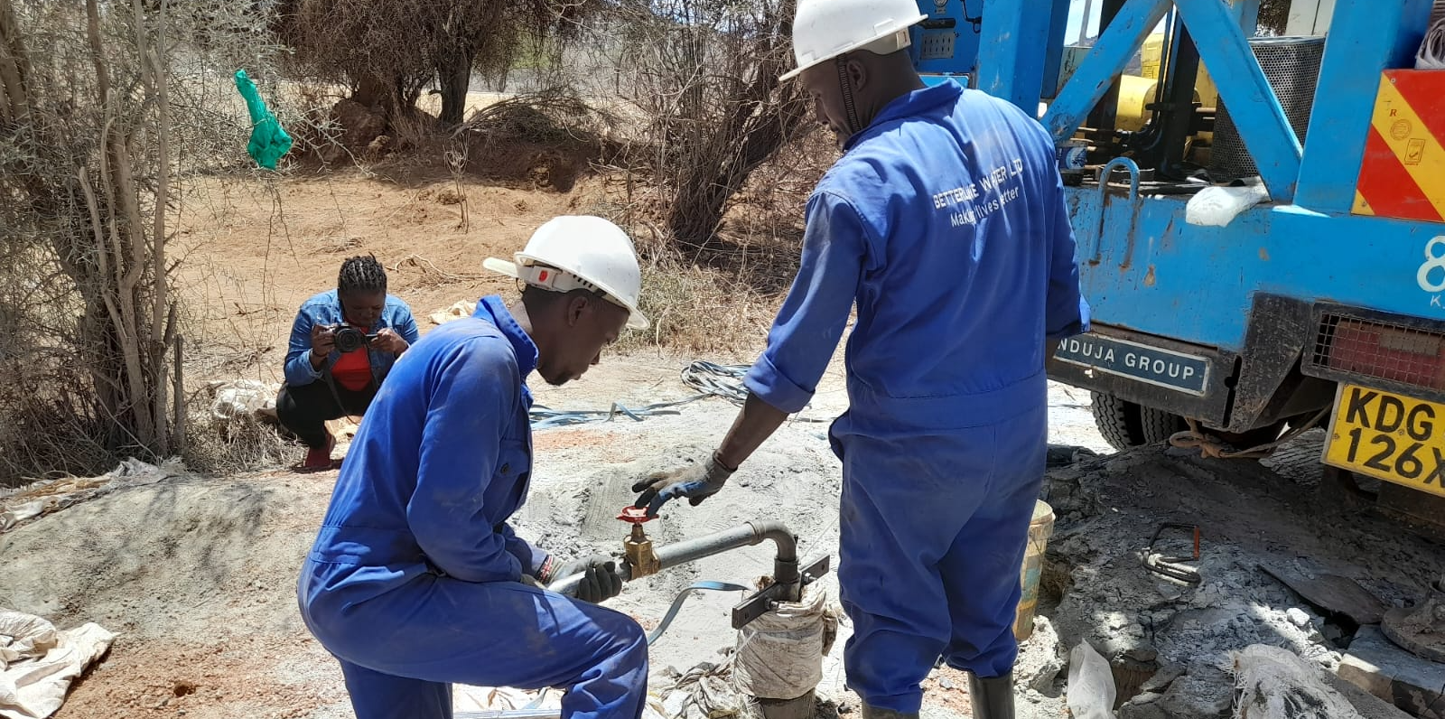 Eerste boorgat in project WaterStarters gemaakt | Amref Health Africa